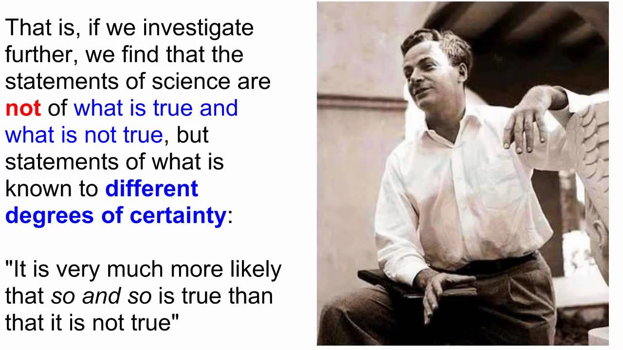 (1/2) Richard Feynman's "The Relation of Science and Religion" - YouTube