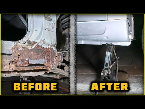 Rusty car body restoration - YouTube