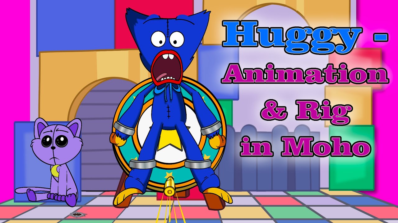 How is this done? Animation and Rig Huggy Waggy #Moho #mohoanimation ...
