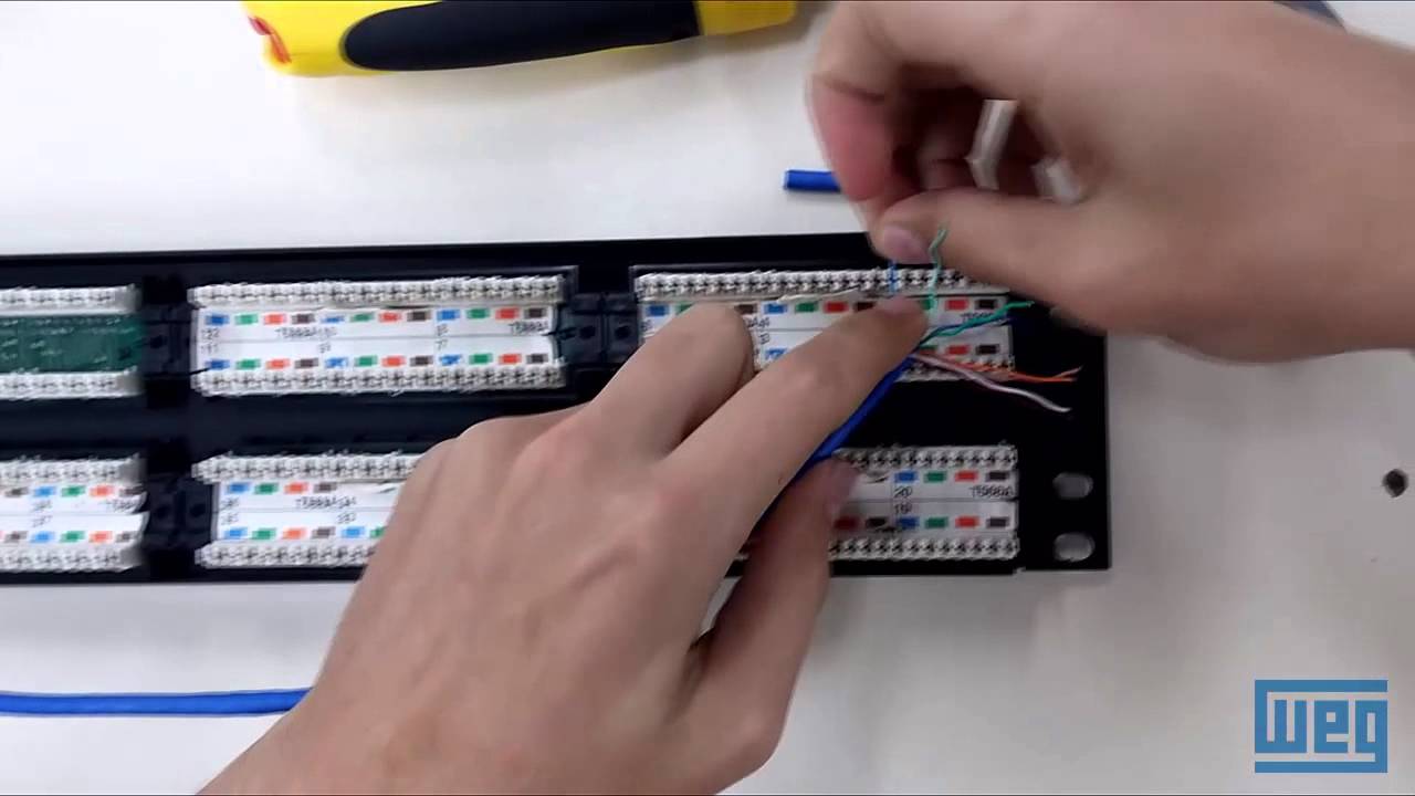 Conexão de Tomada de Rede até um Patch Panel (crossover) - YouTube