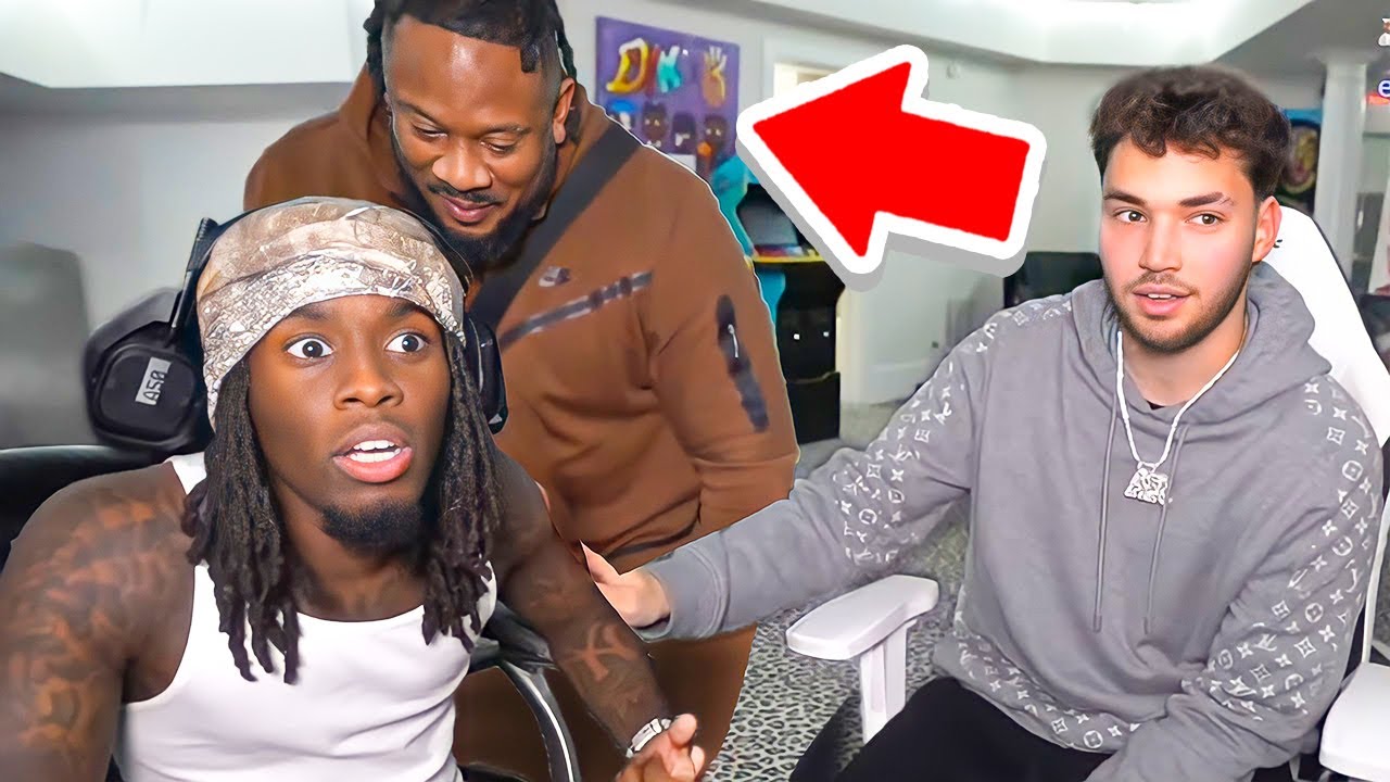 Kai Cenat Gets PRESSED By Adin Ross Security.. - YouTube