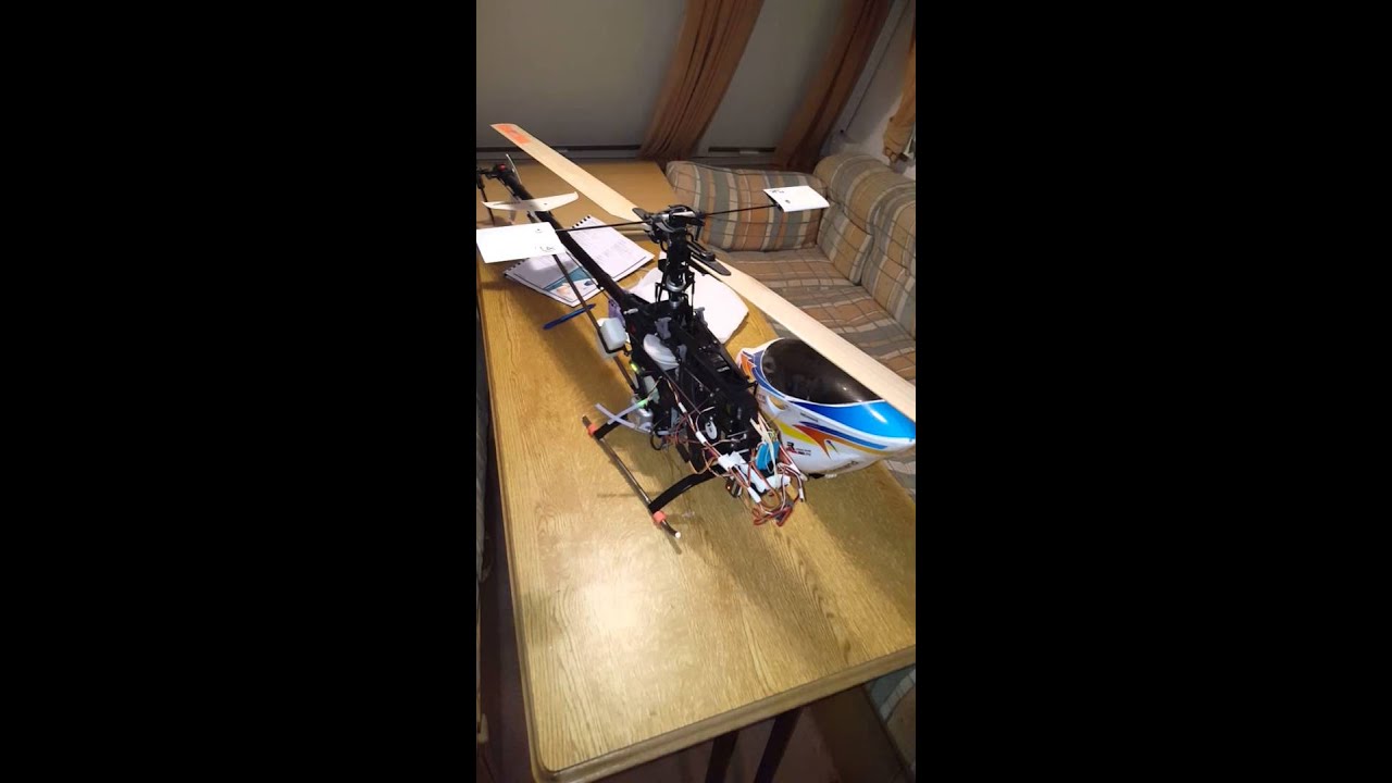 Thunder Titan Raptor 50 With HeliCommand Rigid V2 Fitted - YouTube