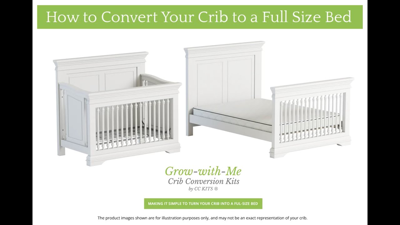 How to Convert your Evolur Crib to a Full-Size Bed | ASSEMBLY ...