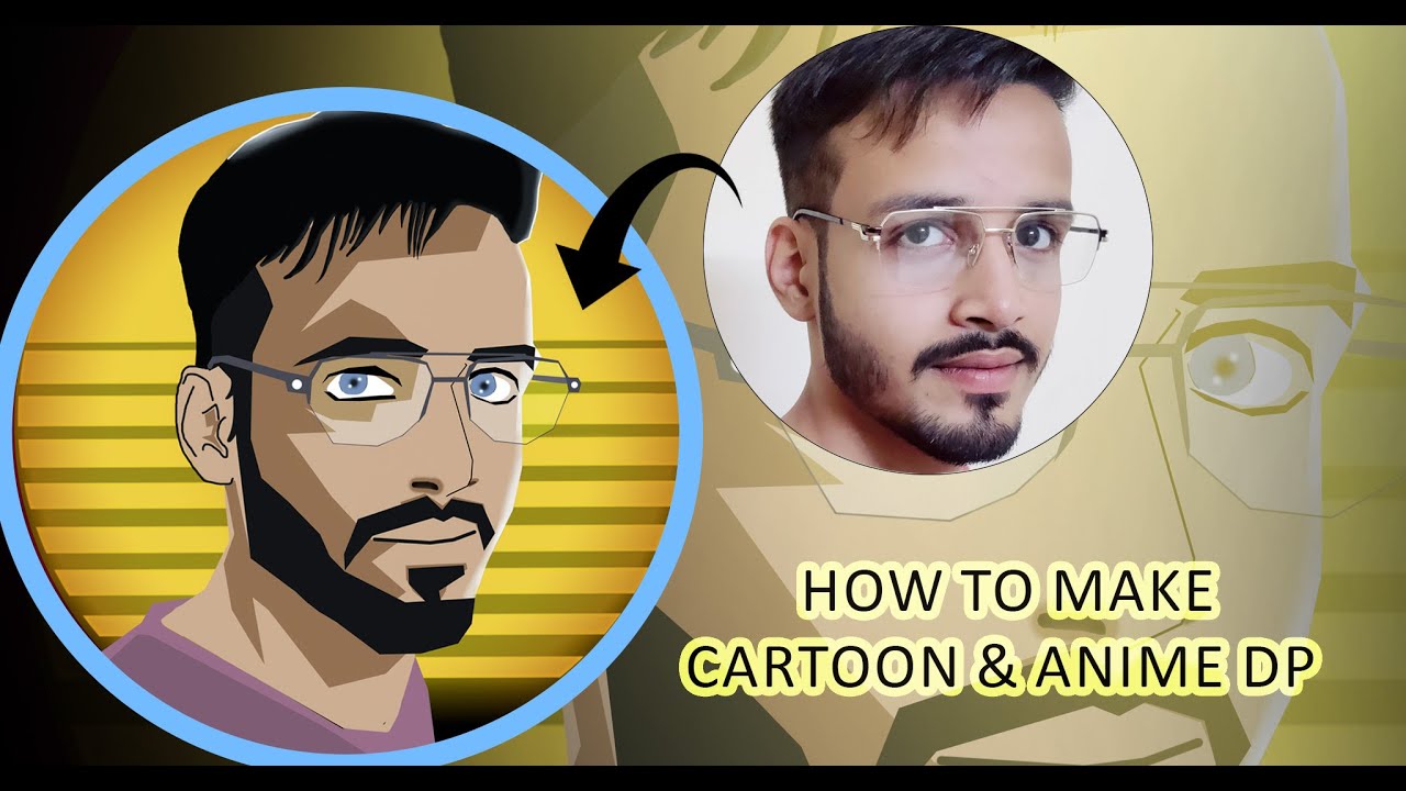 Dp animation maker | Cartoon effect photoshop | how to make anime logo ...