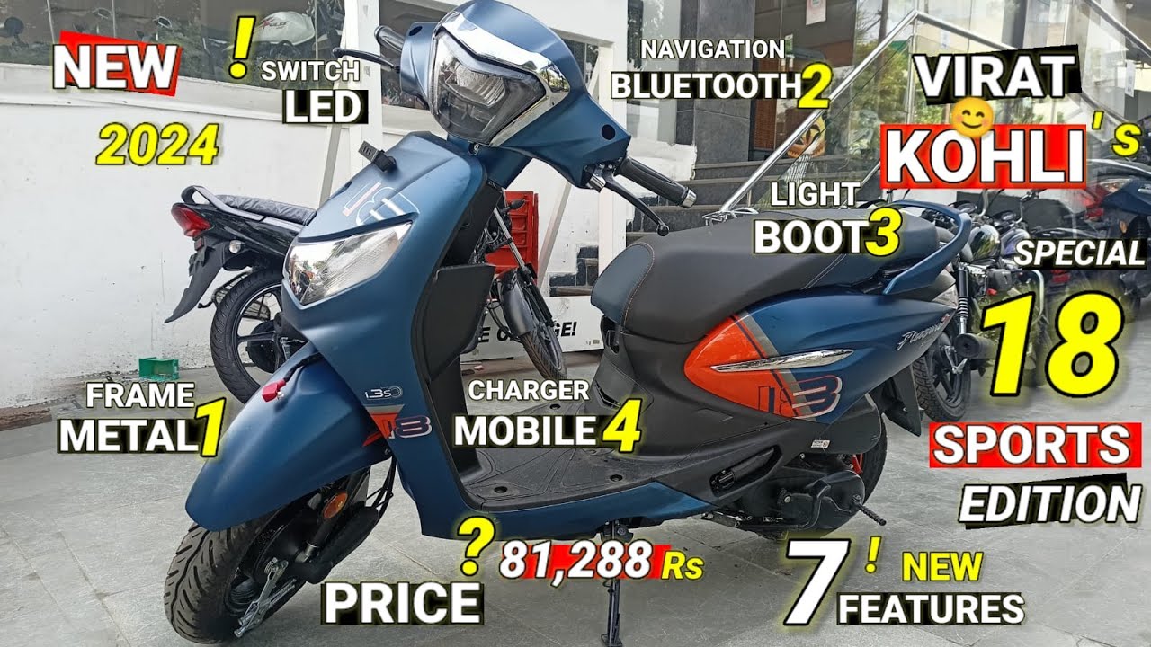 virat kohli special 18 edition | pleasure scooty price 2024 model ...
