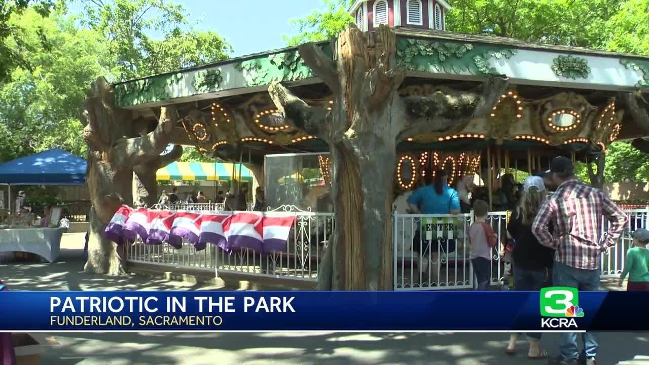 Sacramento amusement park Funderland decorates in red, white and blue ...