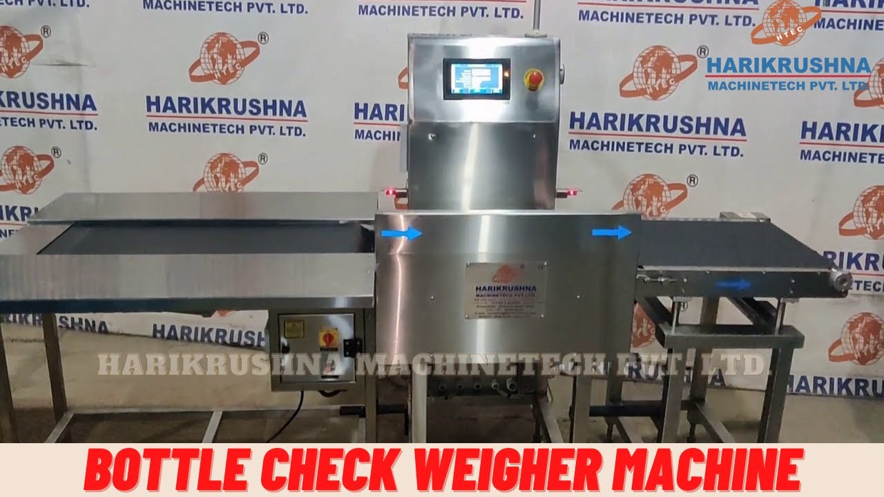 Bottle Check Weigher Machine | Online Check Weigher For IV Bottles ...