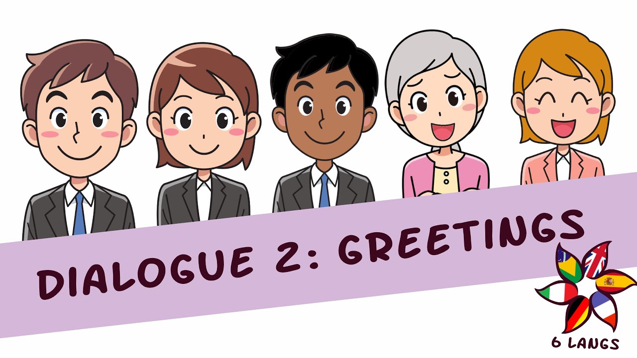 Dialogue 2 - Greetings (A1) [Practice English for free online] - YouTube
