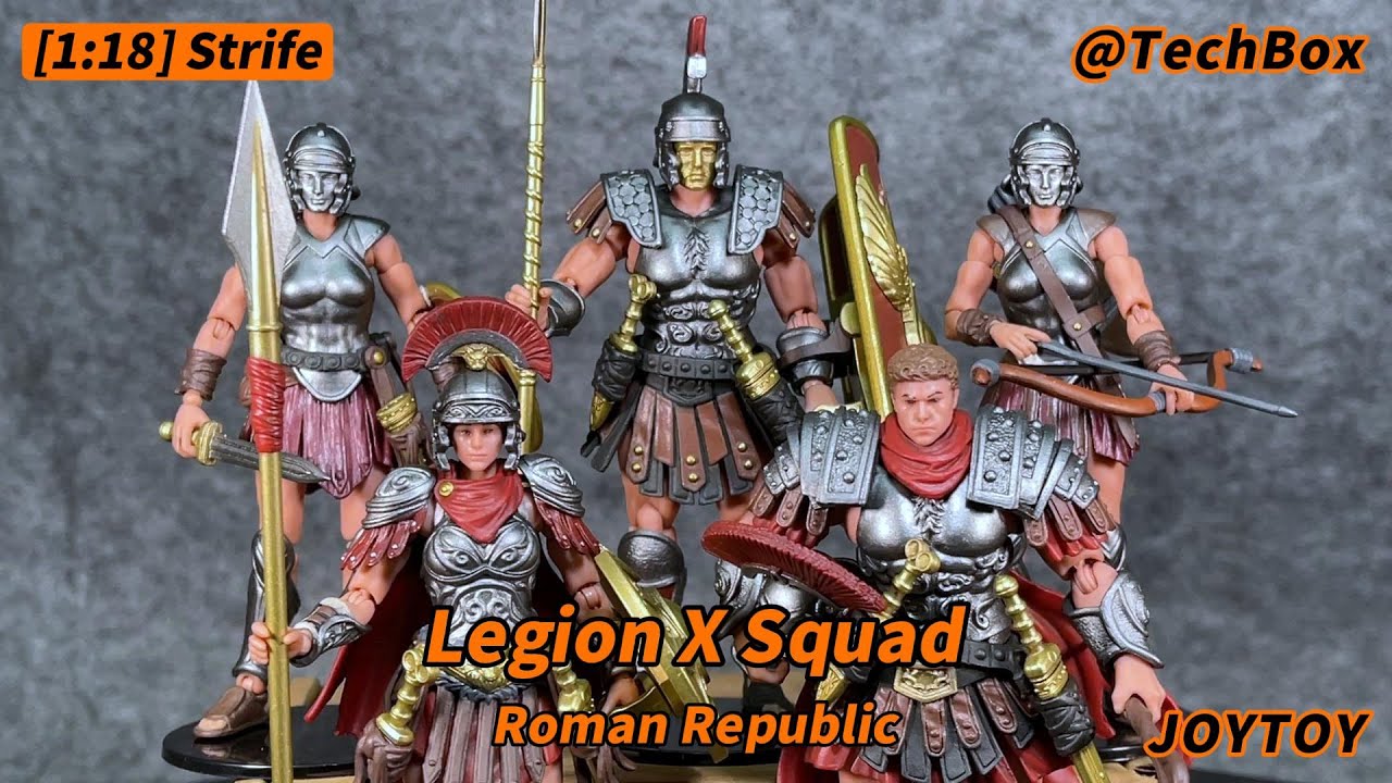 Joytoy Strife, Roman Republic Legion X Squad, 1/18 scale action figure - YouTube