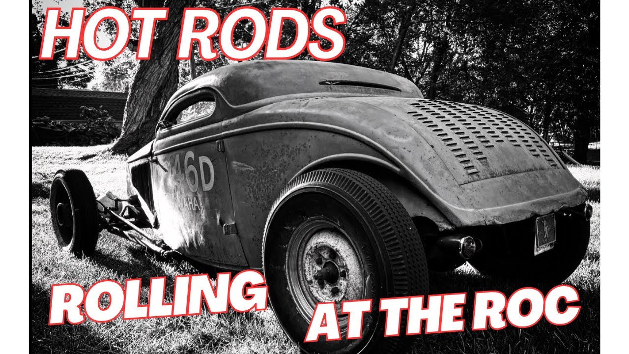 Hot Rods rolling by at the Gathering at the ROC 2024 - YouTube