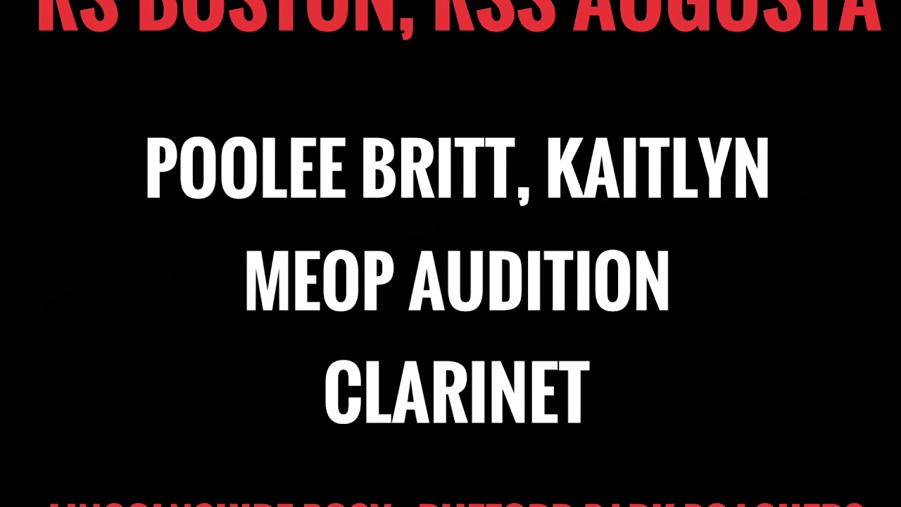 USMC MEOP AUDITION CLARINET - YouTube