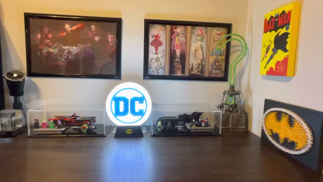Light Up Batman Collection Room - YouTube