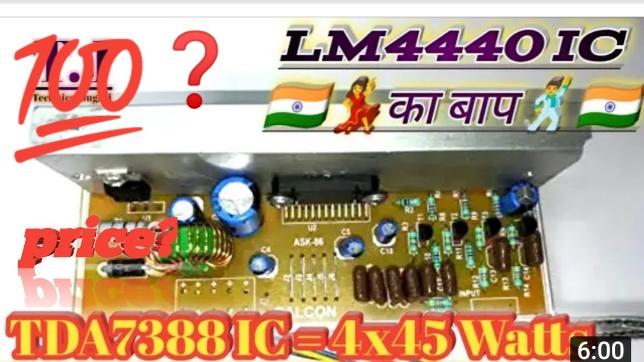 TDA 7388 Amplifier Board Full Details And Review price? - YouTube