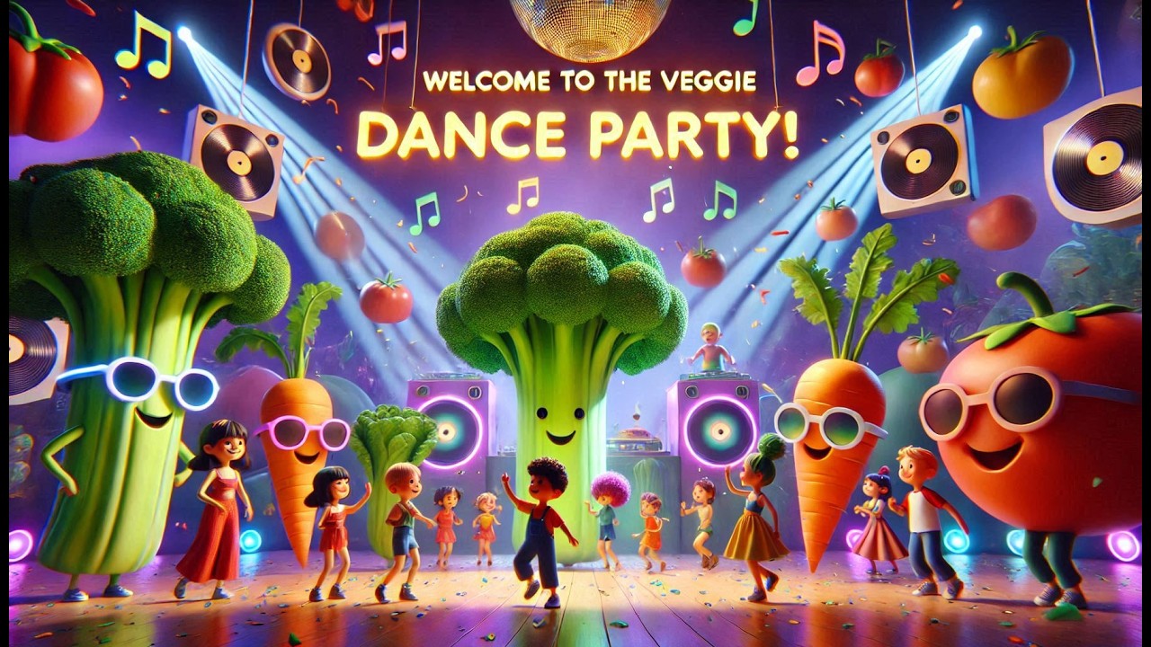 The Ultimate Veggie Dance Party | Fun 3D Animation for Kids - YouTube
