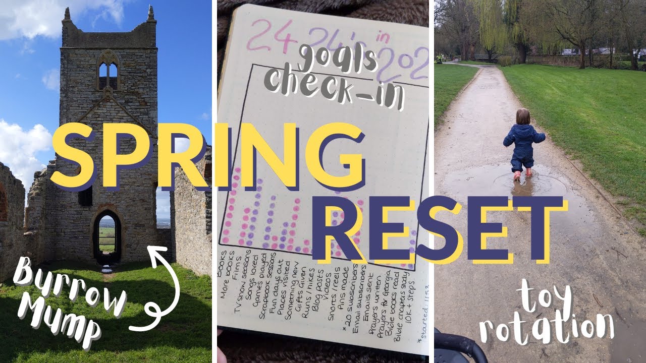 Spring Reset - bullet journal set-up, goals check-in, simple toy rotation, scrapbooking & a ...