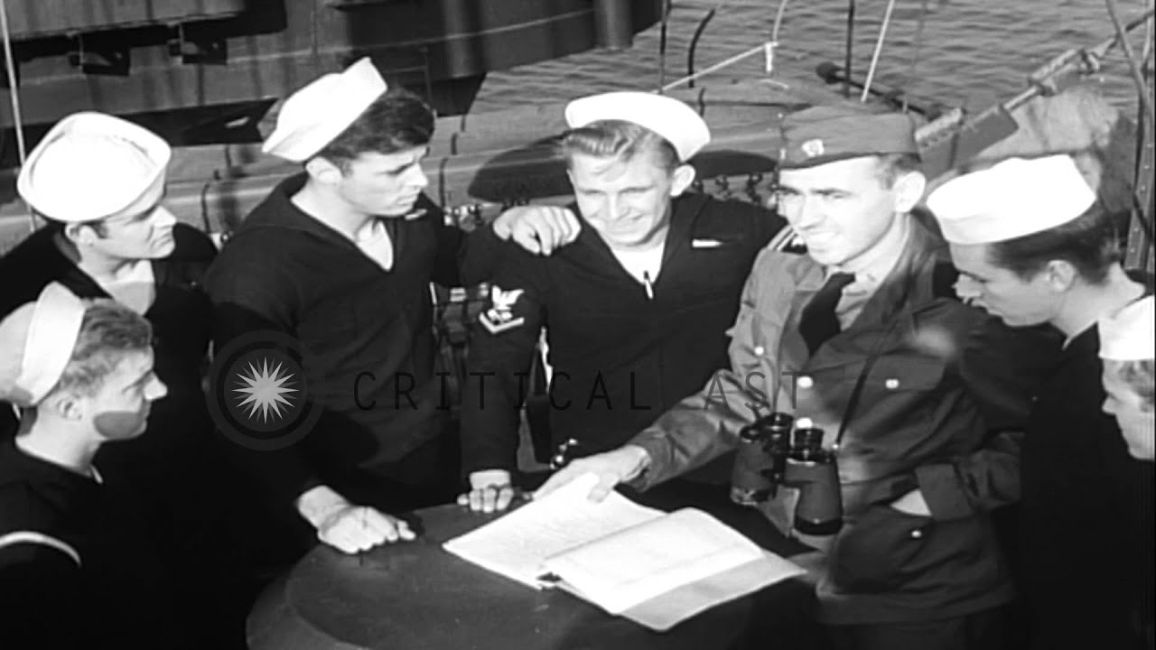 Blinking lights, semaphore, and signal flags used aboard LST (Landing ...