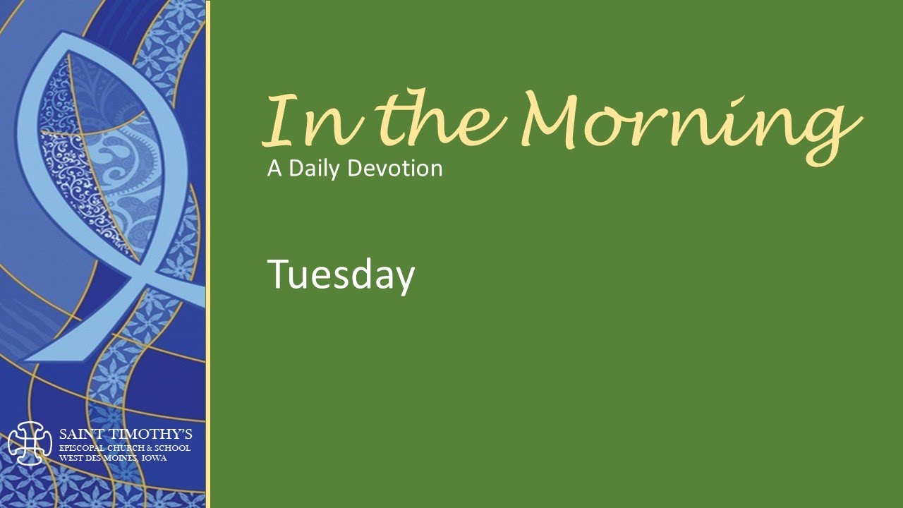 Morning Devotion Tuesday from St. Timothy's Episcopal Church - YouTube