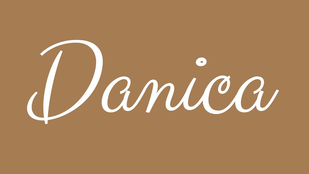 Learn how to Sign the Name Danica Stylishly in Cursive Writing - YouTube