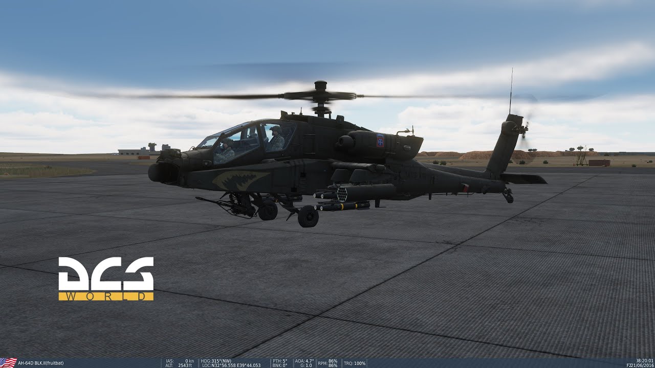 DCS Apache take off and landing practice circuit in 4K. - YouTube