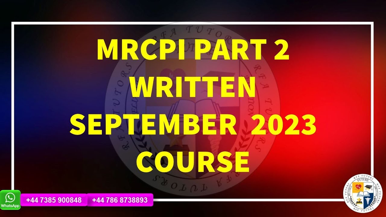 INTRODUCTION TO MRCPI WRITTEN SEP 2023 & PREVENTION OF EARLY ONSET GBS ...