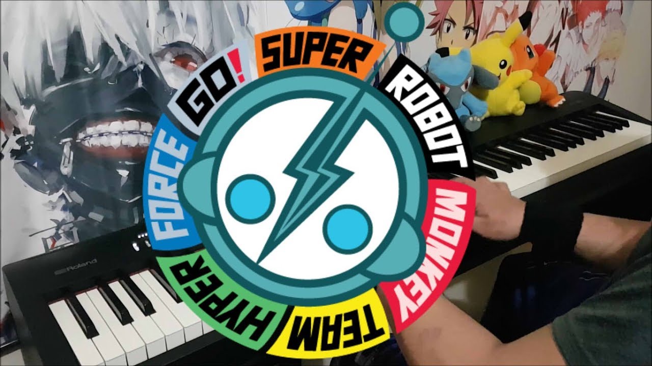 Super Robot Monkey Team Hyper Force Go! Theme Song (Piano) - YouTube