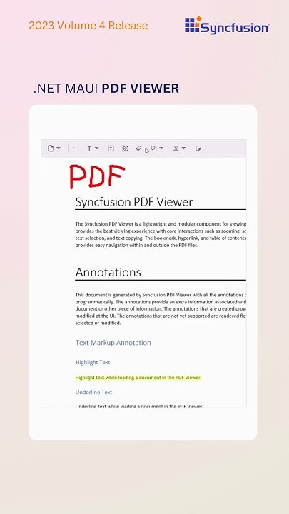 Shape and Freehand Annotations in .NET MAUI PDF Viewer - YouTube