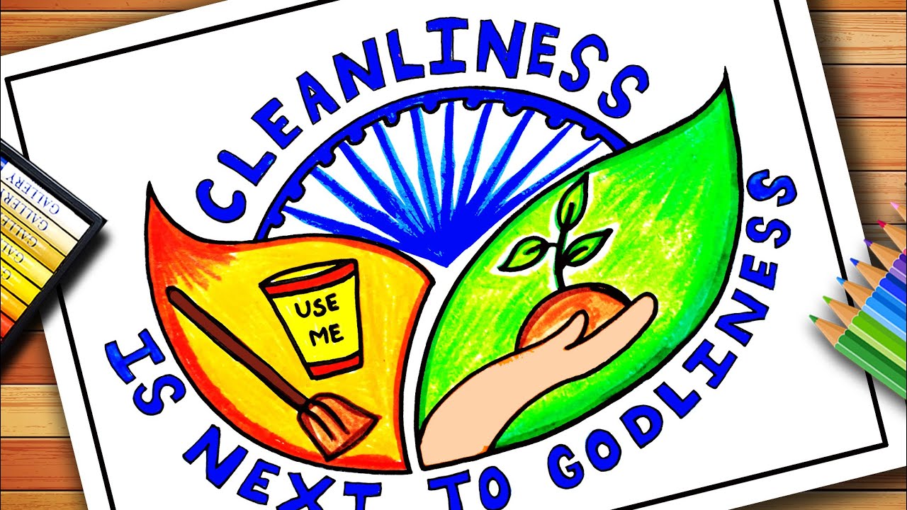 Swachh Bharat Abhiyan Poster Drawing | Swachhta Hi Seva Poster | Clean ...