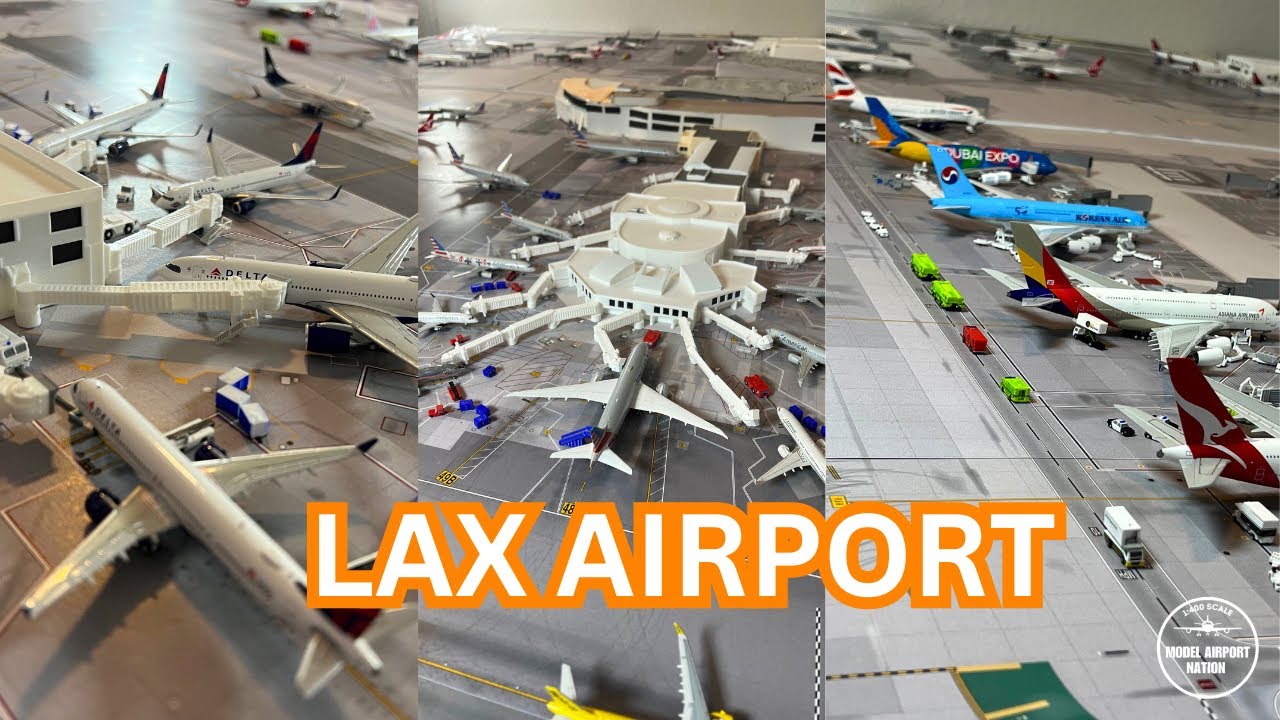 My 1:400 Scale LAX Model Airport Update - YouTube