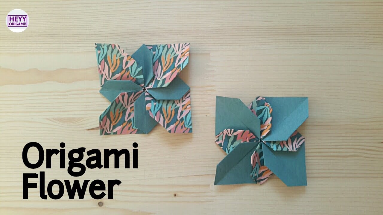 Origami Flower Tutorial - YouTube