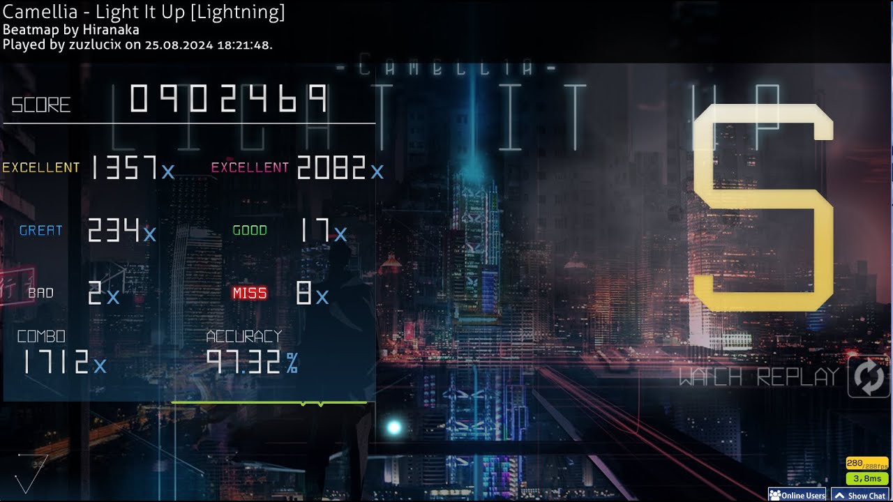 CAMELLIA - LIGHT IT UP | 4,72* | 184PP - osu!mania [4K] - YouTube