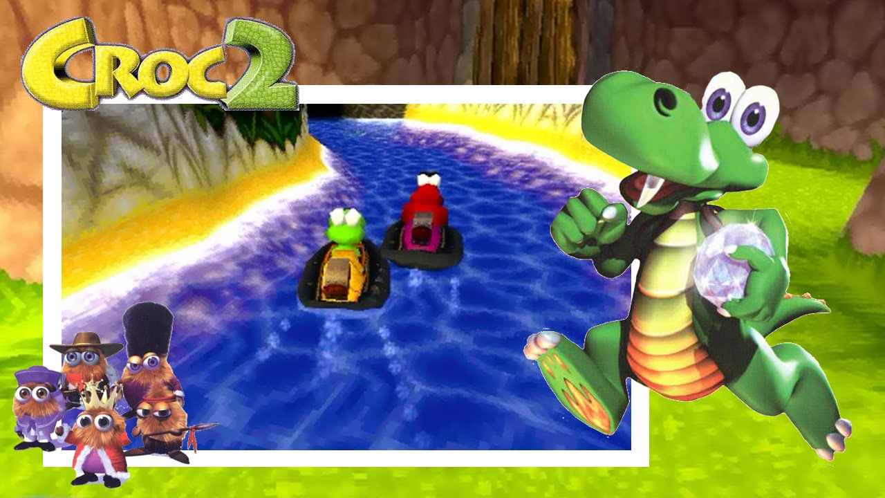 Croc 2 - Croc Vs. Dantini Boat Race - YouTube