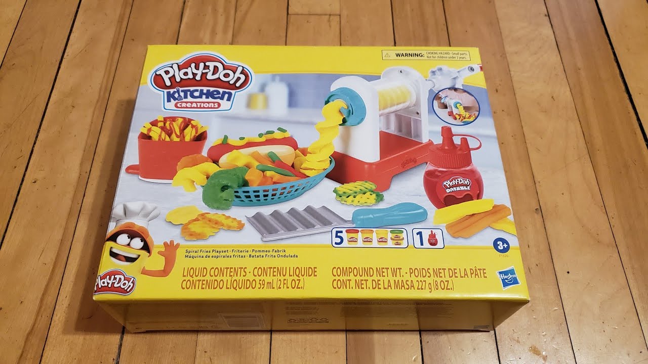 Play-Doh Spiral Fries Playset - YouTube