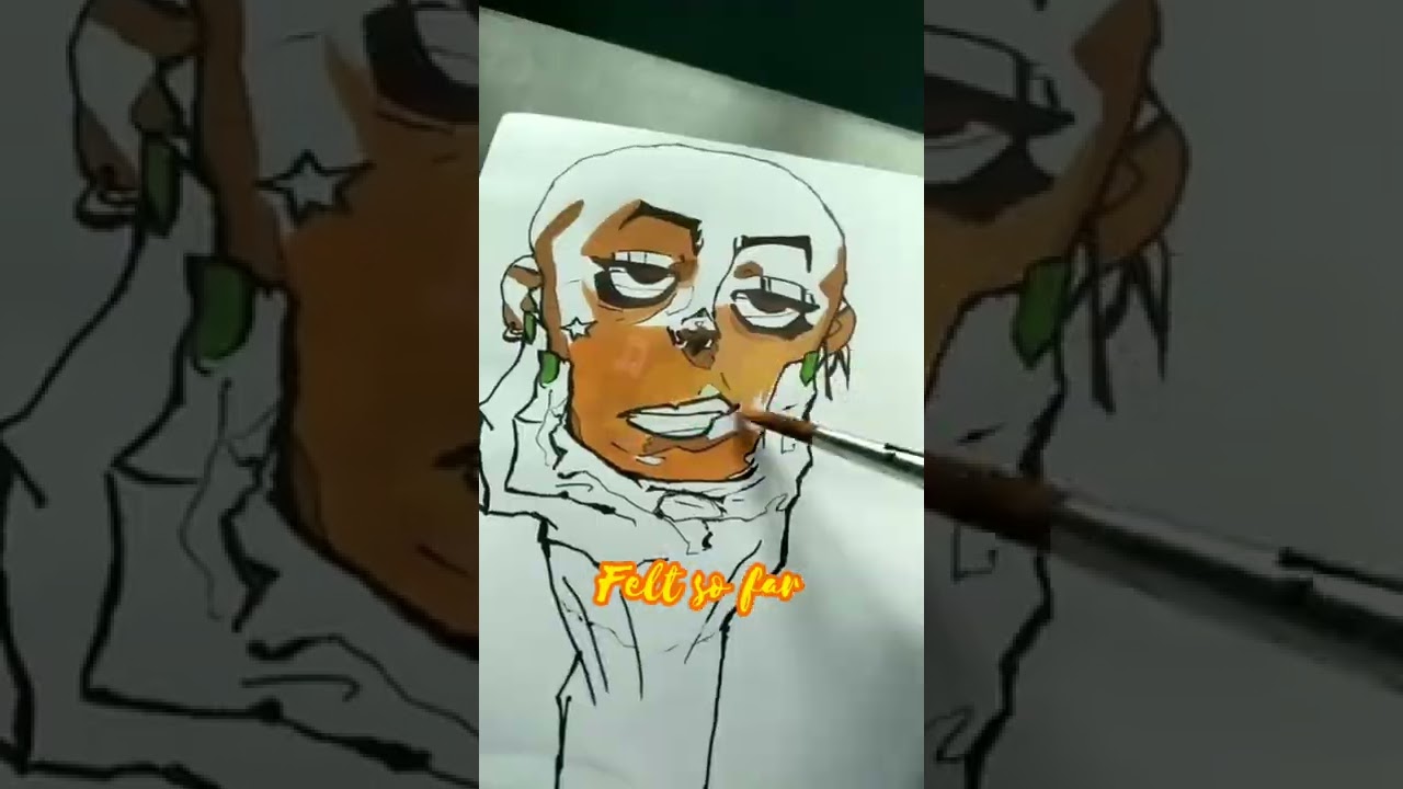 creative painting / benson boone into the stars / how to draw - YouTube