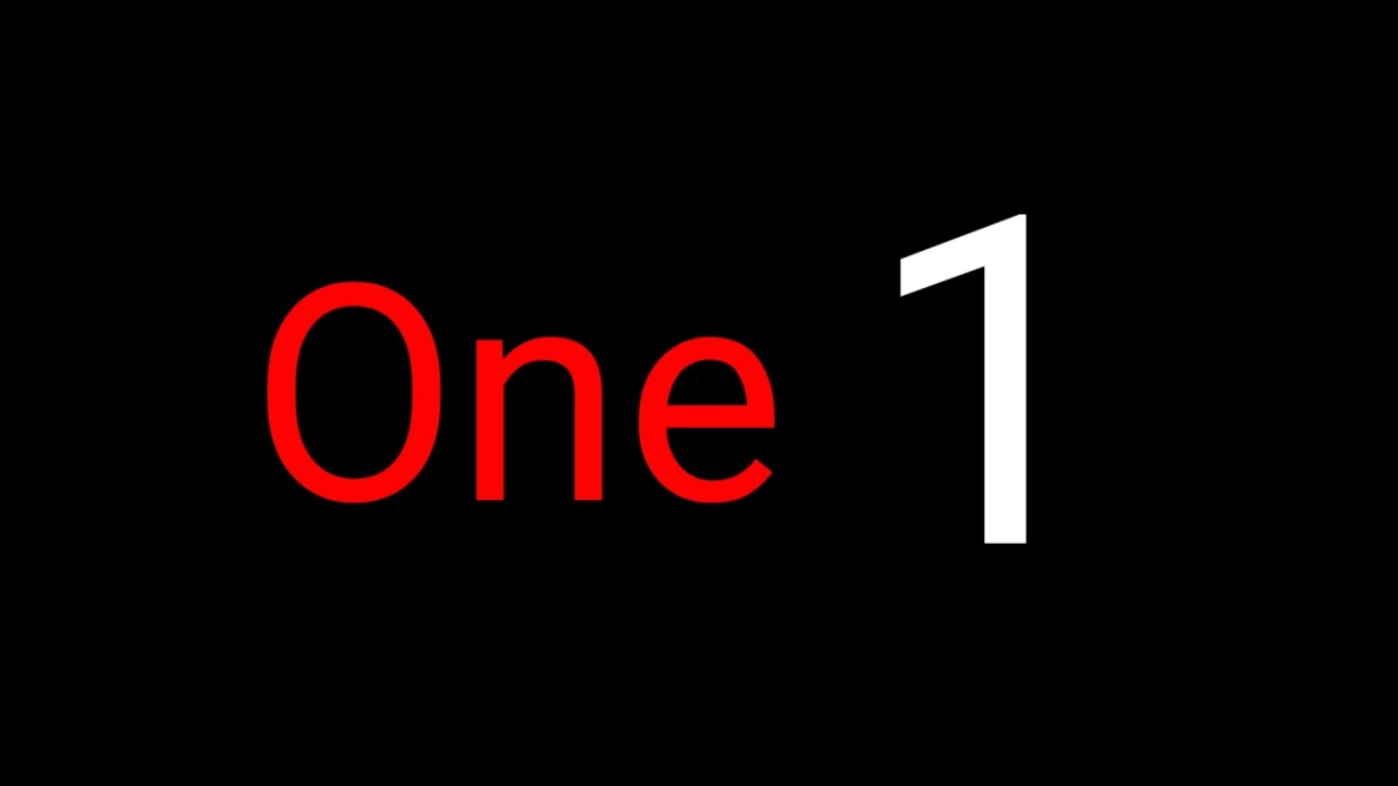 One 1|Two 2 |Three 3 |Four 4 |1 to 20 English numbers practice with ...