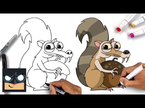 How To Draw Scrat | YouTube Studio Art Tutorial