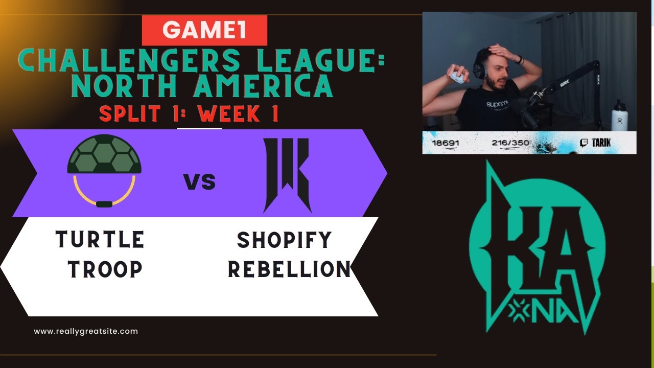 Sen Tarik Reaction Shopify Rebellion Vs Turtle Troop Game1#valorant # ...