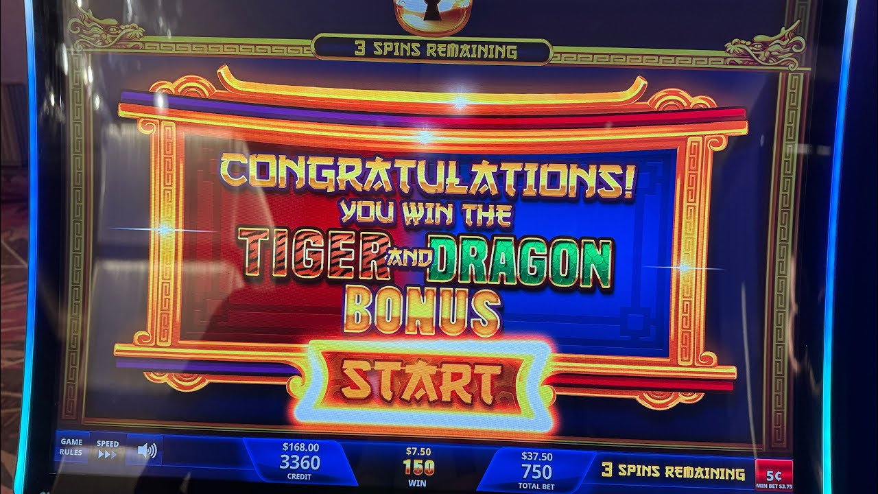 TIGER 🐅 & DRAGON 🐉 BONUS JACKPOT 🎰 - YouTube