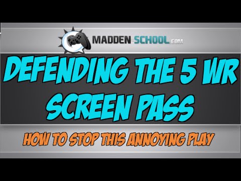 Madden 15 Help: Defending The 5 WR Screen Pass - YouTube