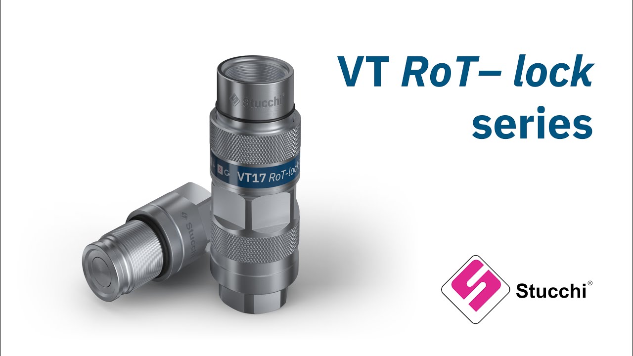 Stucchi Quick Couplings - Flat Face Screw: VT RoT-lock Series - YouTube