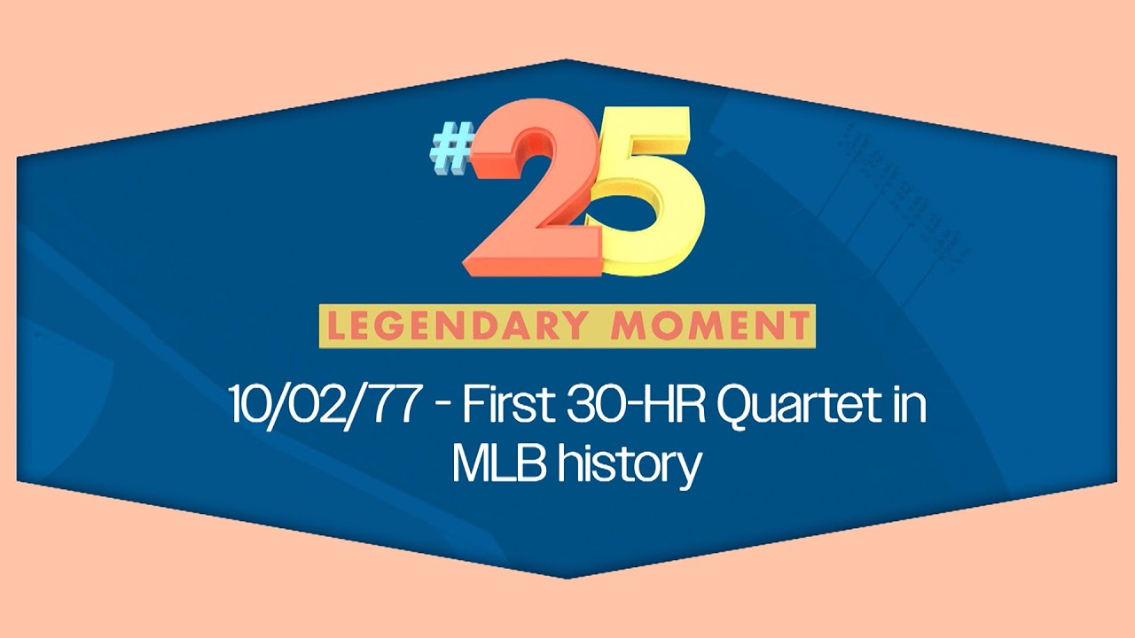 Legendary Moment #25 - First 30-HR Quartet in MLB History - YouTube