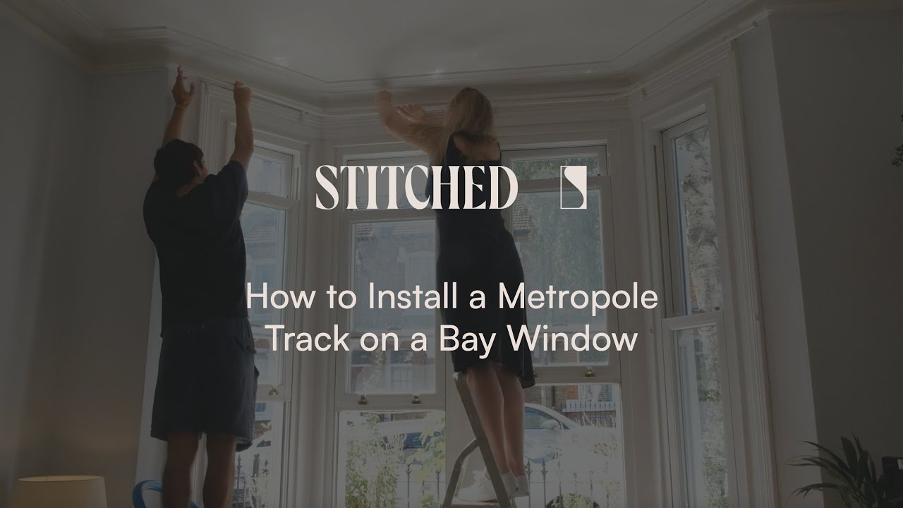 How to install a Metropole track on a bay window - YouTube