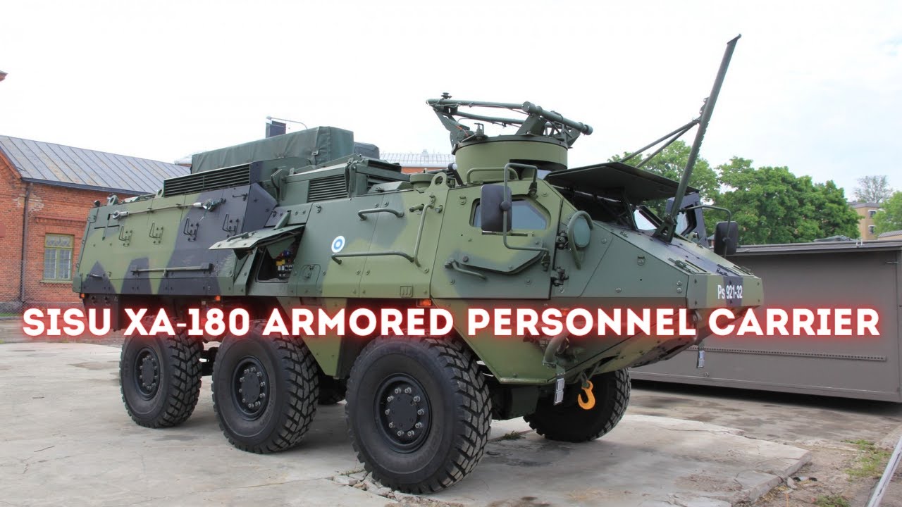 The Sisu XA 180 APC has an unusual layout with the engine located ...