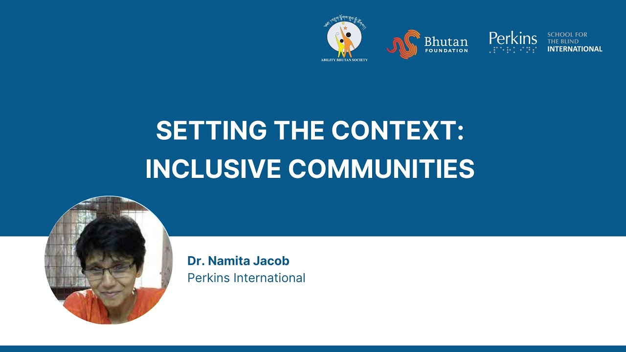 Setting the Context: Inclusive Communities by Dr. Namita Jacob of ...