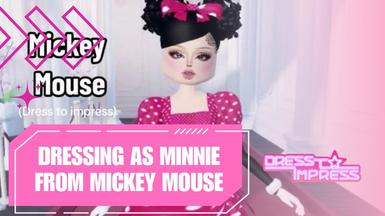 Dressing as Minnie from Mickey Mouse in Dress to Impress – So Adorable ...