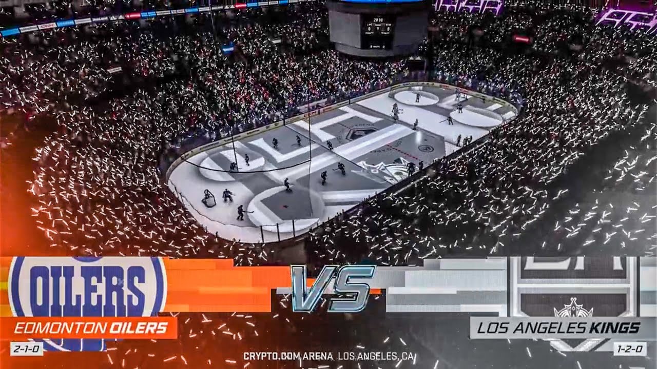 LA Kings vs Edmonton Oilers - Game 4 West 1st Round Stanley Cup ...