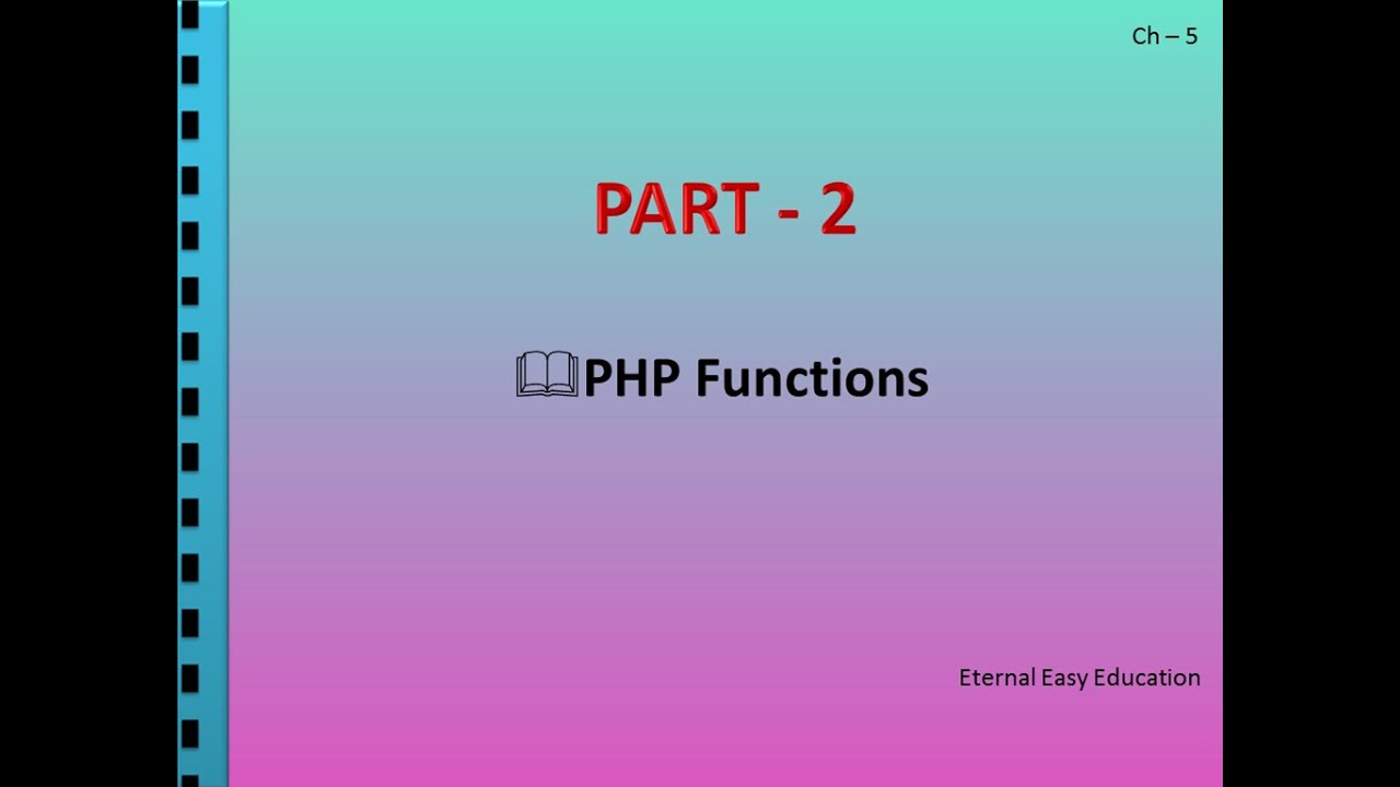 Tn 12th Computer Application Chapter 5 Php Part 2 Php Functions 8131