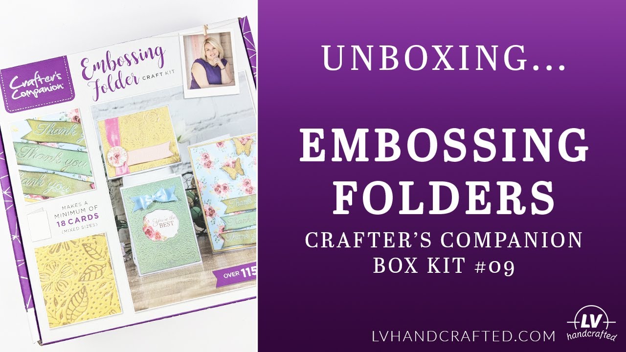 Unboxing Crafter's Companion Box Kit #9 - Embossing Folders - YouTube