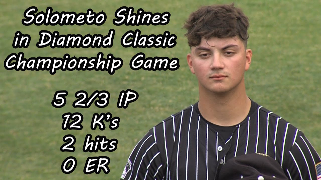 Anthony Solometo 12 K's vs. Williamstown | UNC commit pitches Eustace ...