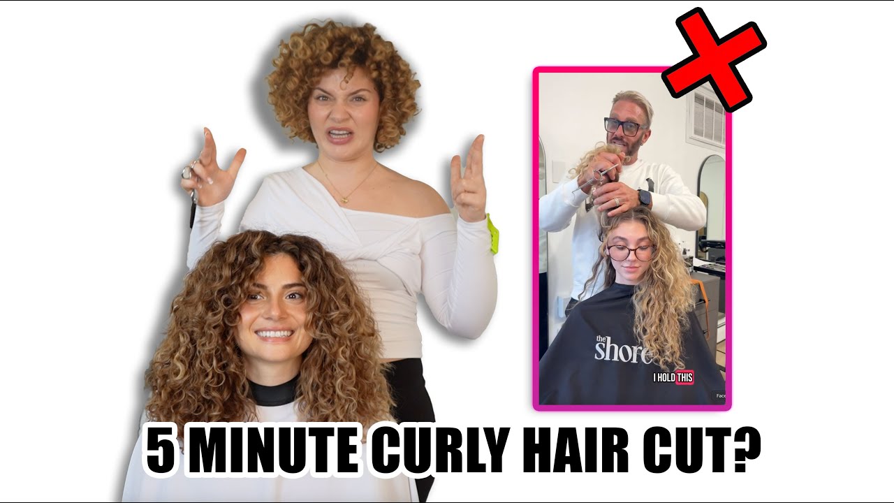 I TRIED THE QUICKEST CURLY HAIR CUT ON THE INTERNET... (reviewing the ...