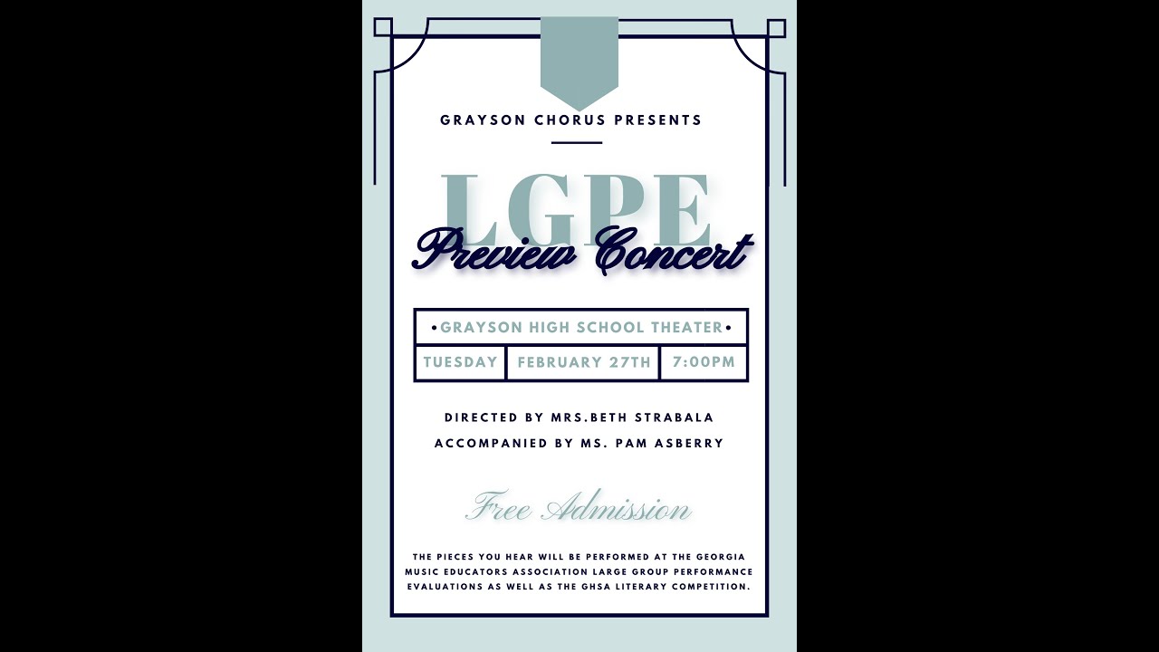 Grayson LGPE Preview Concert 2024 - YouTube